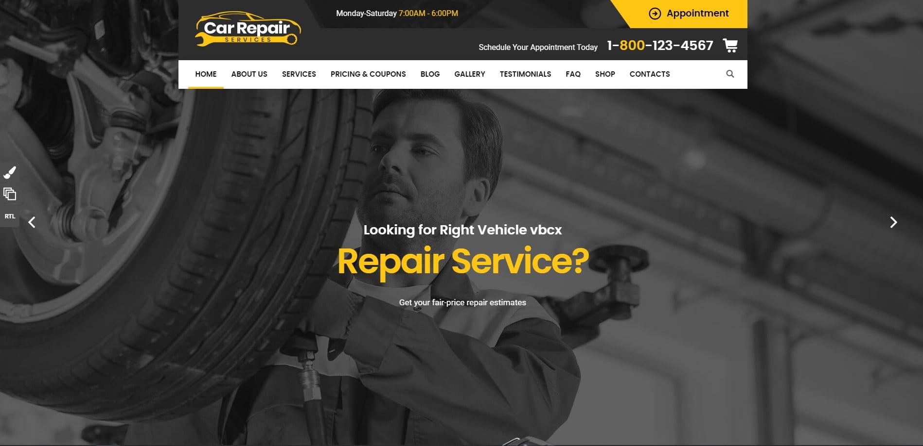 Κατασκευή Ιστοσελίδας για Συνεργείο Αυτοκινήτων - Δείγμα 3 - NetArt.gr