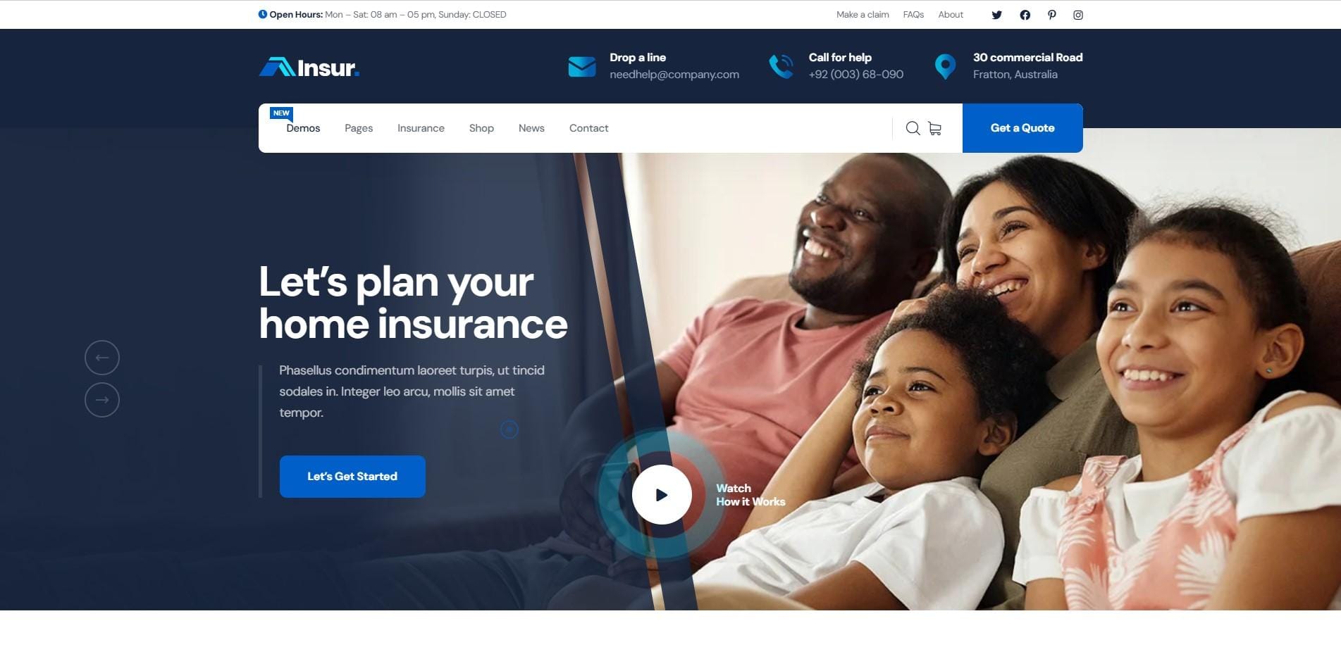 Κατασκευή Ιστοσελίδας για Ασφαλιστικό Γραφείο- Δείγμα 3 - NetArt.gr