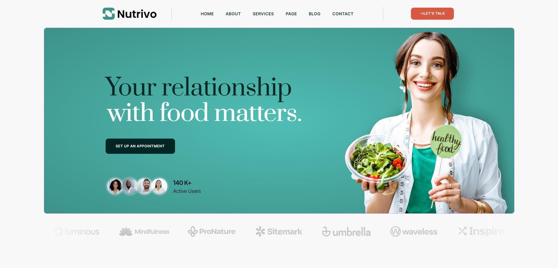 Κατασκευή Ιστοσελίδας για Διατροφολόγους- Δείγμα 3 - NetArt.gr